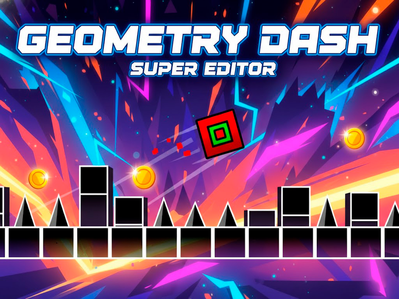Geometry Dash: Super Editor 🕹️ Main dalam talian di Sgames