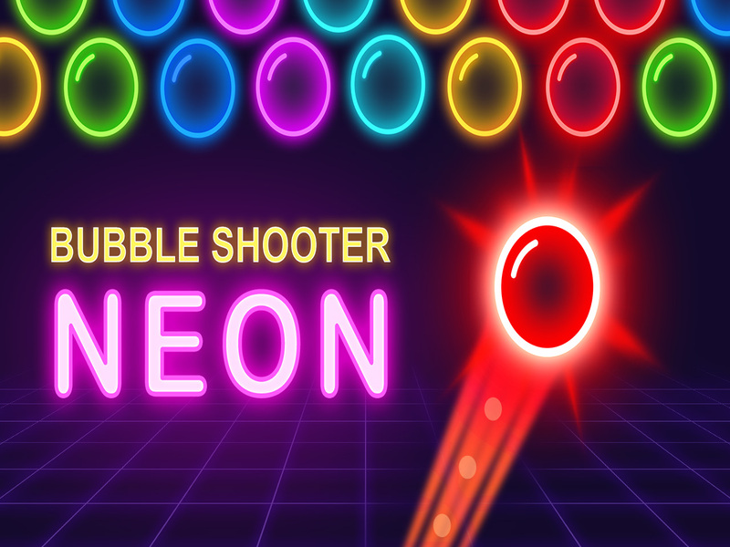 Bubble Shooter Neon 🕹️ Main dalam talian di Sgames