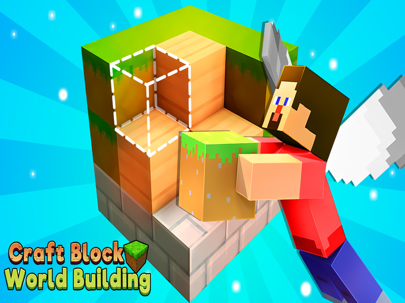 Bangunan Dunia Blok Kerajinan 🕹️ Main dalam talian di Sgames
