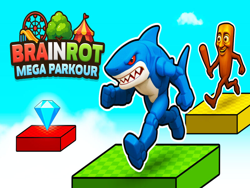 Brainrot Mega Parkour 🕹️ Main dalam talian di Sgames